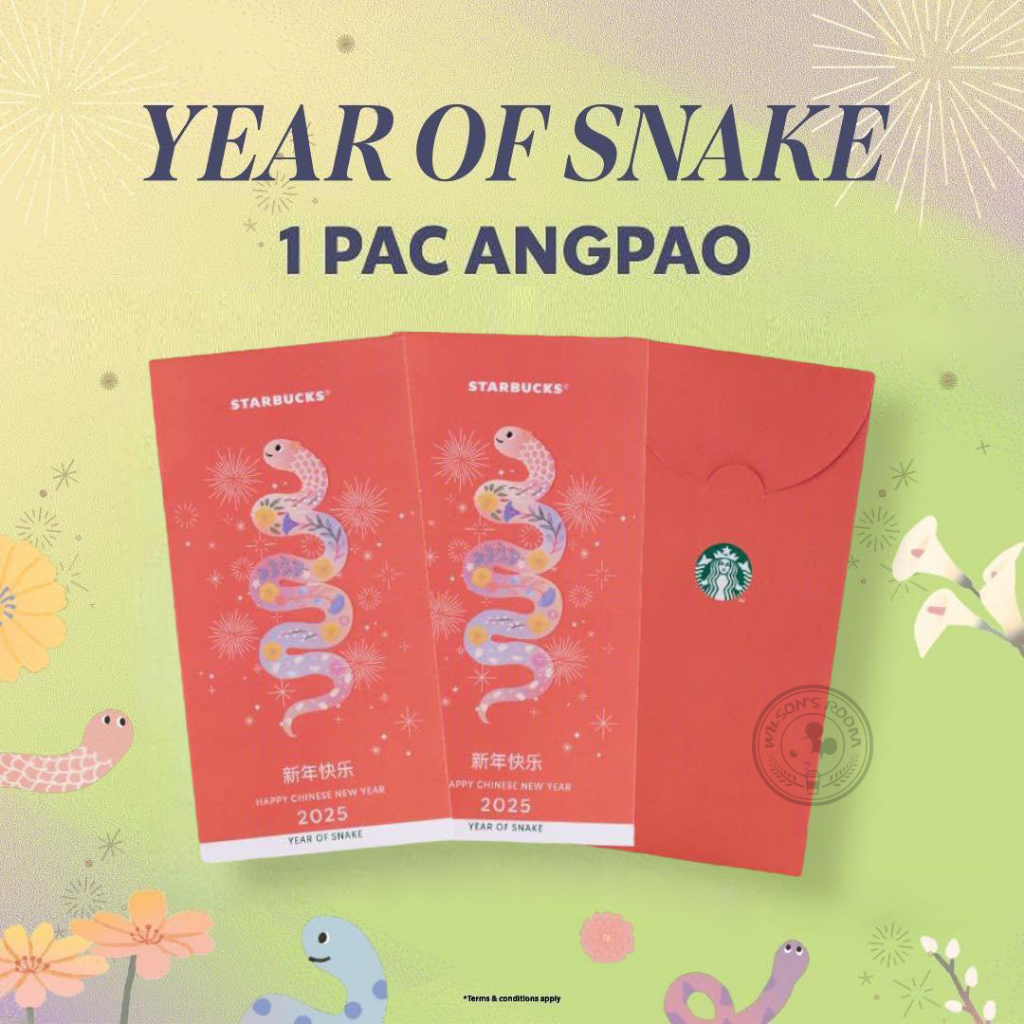 Jual Starbucks Year of the Snake Angpao Red Amplop Imlek Chinese New ...