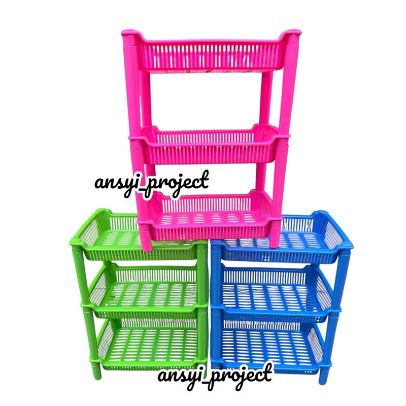 Jual Rak susun 3 plastik serbaguna / Rak rakit susun 3 / rak susun 3 ...