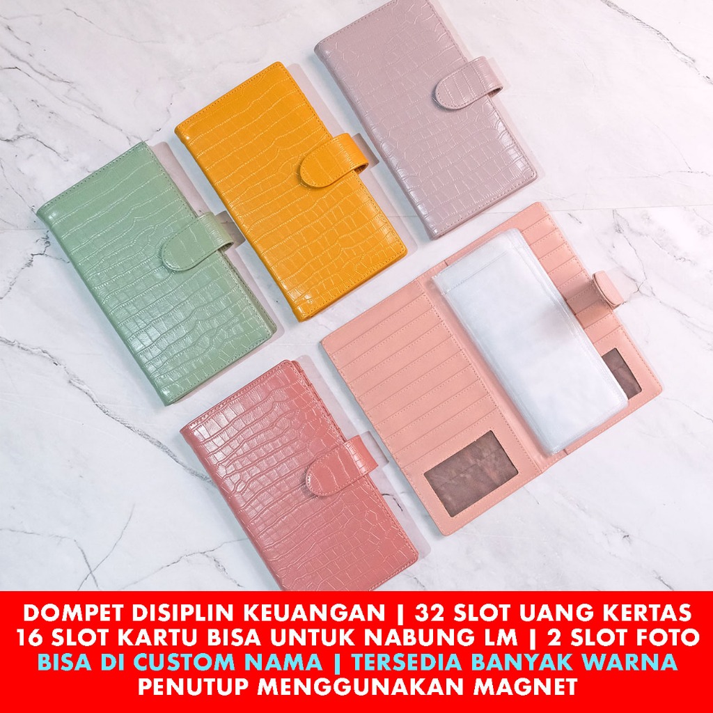 Jual Dompet Disiplin Keuangan Bulanan / Dompet Wanita Panjang / Planner ...