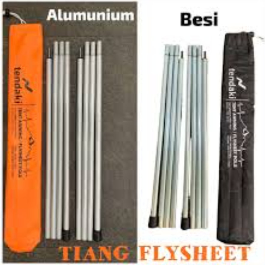 Jual TENDAKI TIANG FLYSHEET BAHAN ALUMINIUM DAN BESI | Shopee Indonesia