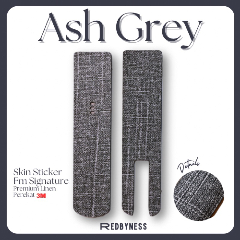 Jual Skin Sticker FM Signature Ash Grey Cover | Shopee Indonesia