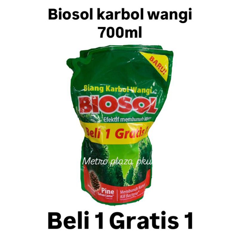 Jual Biosol Karbol Wangi 700ml (BELI 1 GRATIS 1) EXP 2026 | Shopee ...