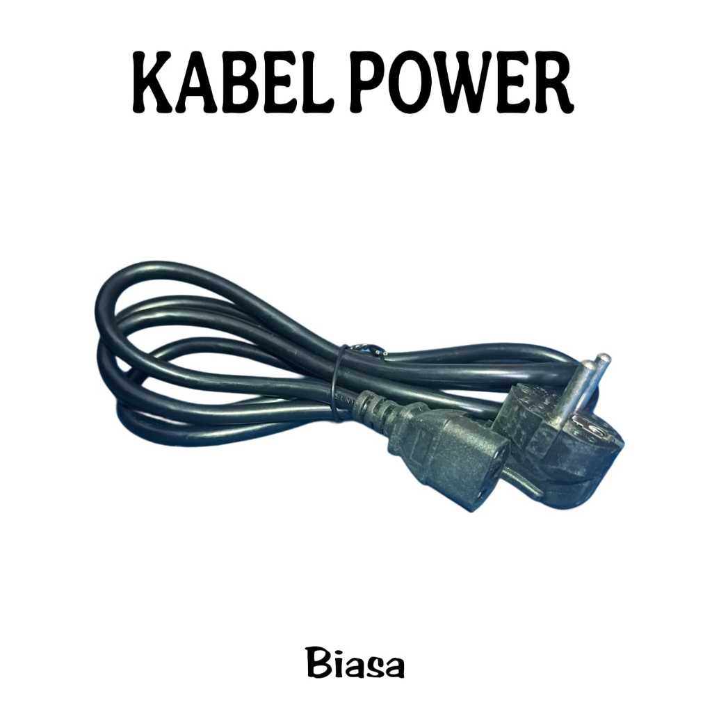 Jual KABEL POWER AC 3 LUBANG 1,5M DAN KABEL POWER CPU | Shopee Indonesia