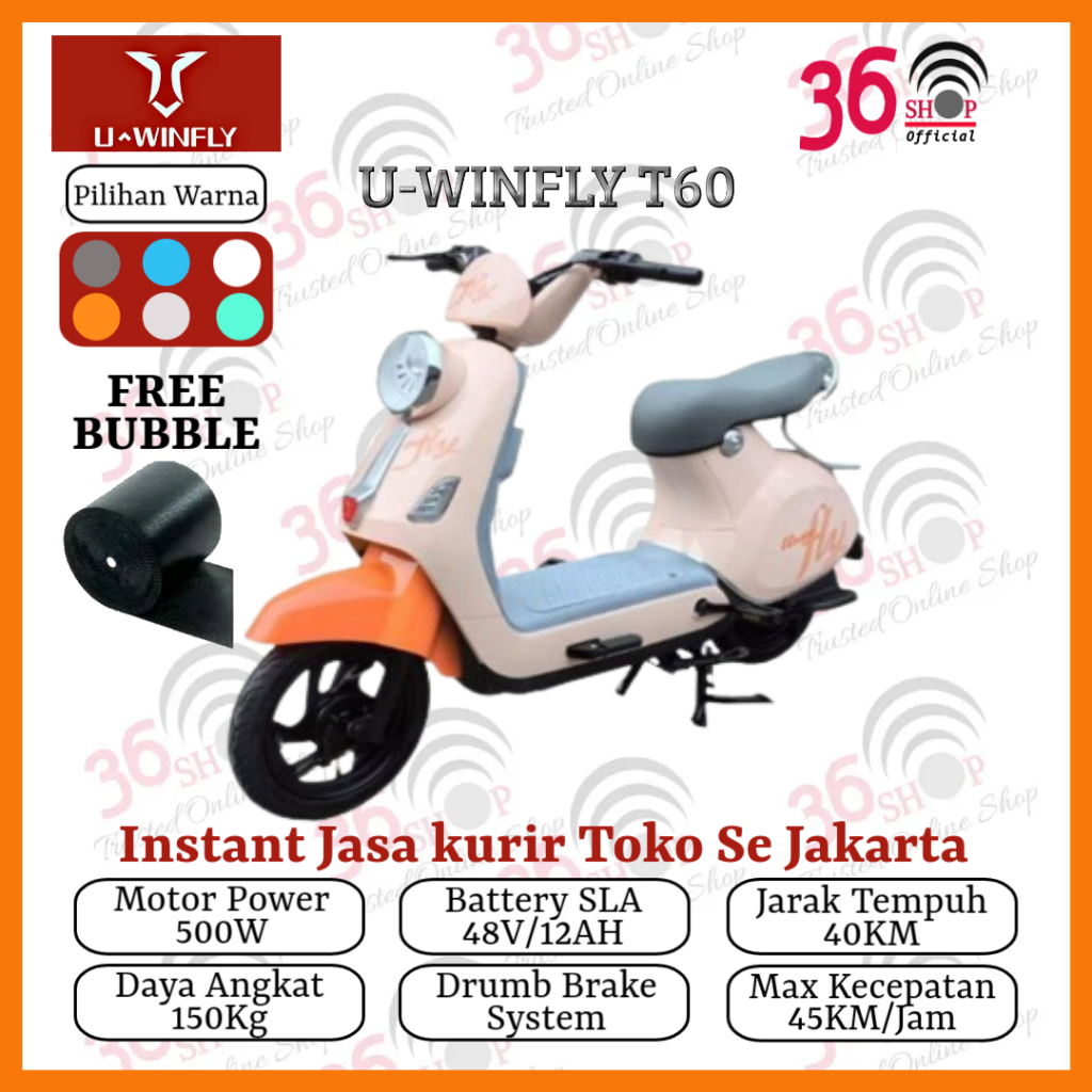 Jual Sepeda Listrik UWINFLY T60 NFC GARANSI RESMI | Shopee Indonesia