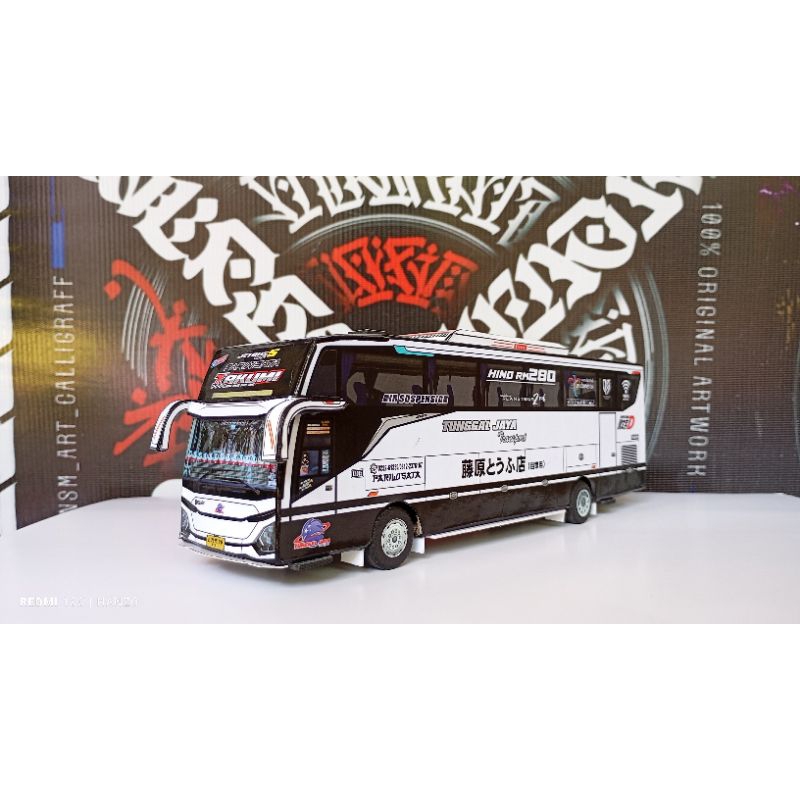 Jual Miniatur Bus Takumi JB5 Tunggal Jaya Transport set lampu panjangan ...