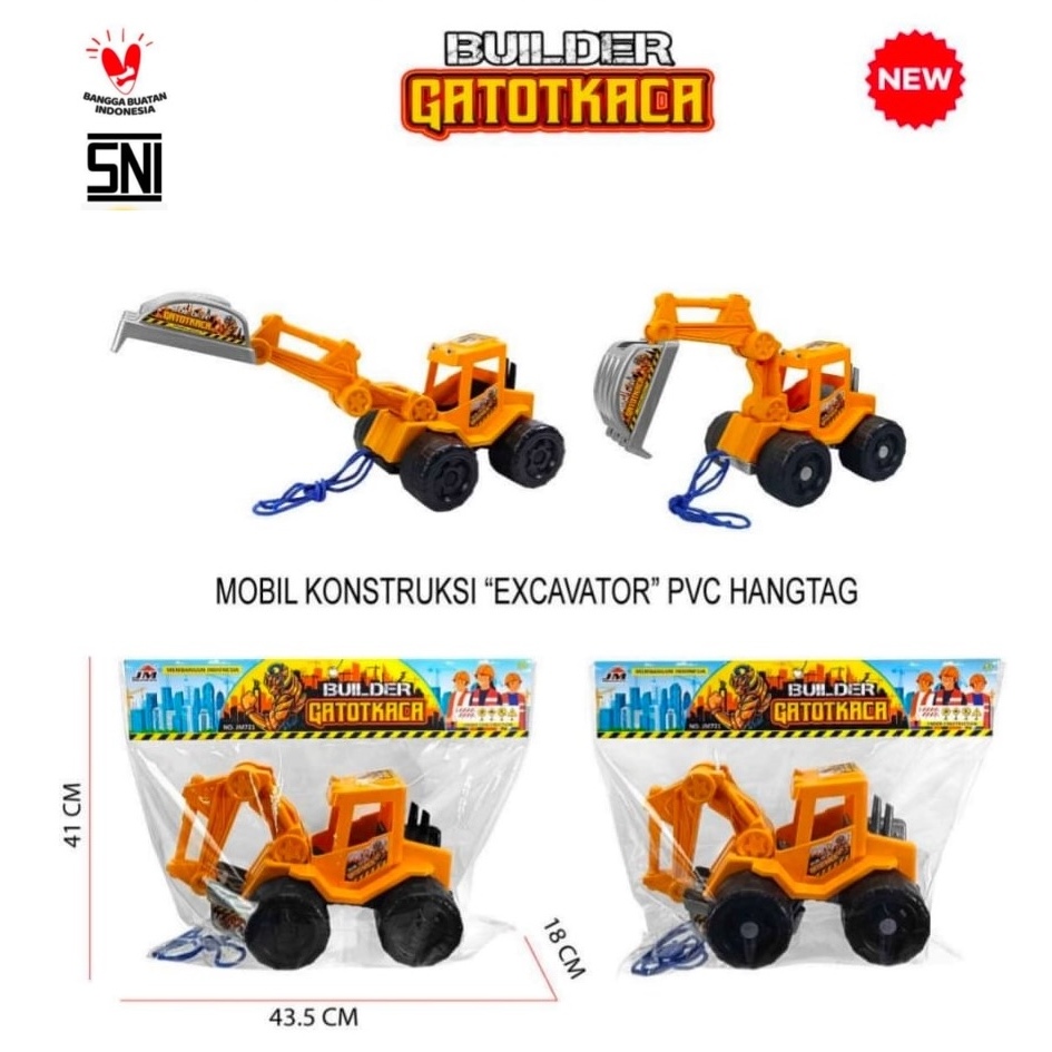 Jual Mainan Beko Excavator Besar 40CM Truk Konstruksi Bump And Go ada ...