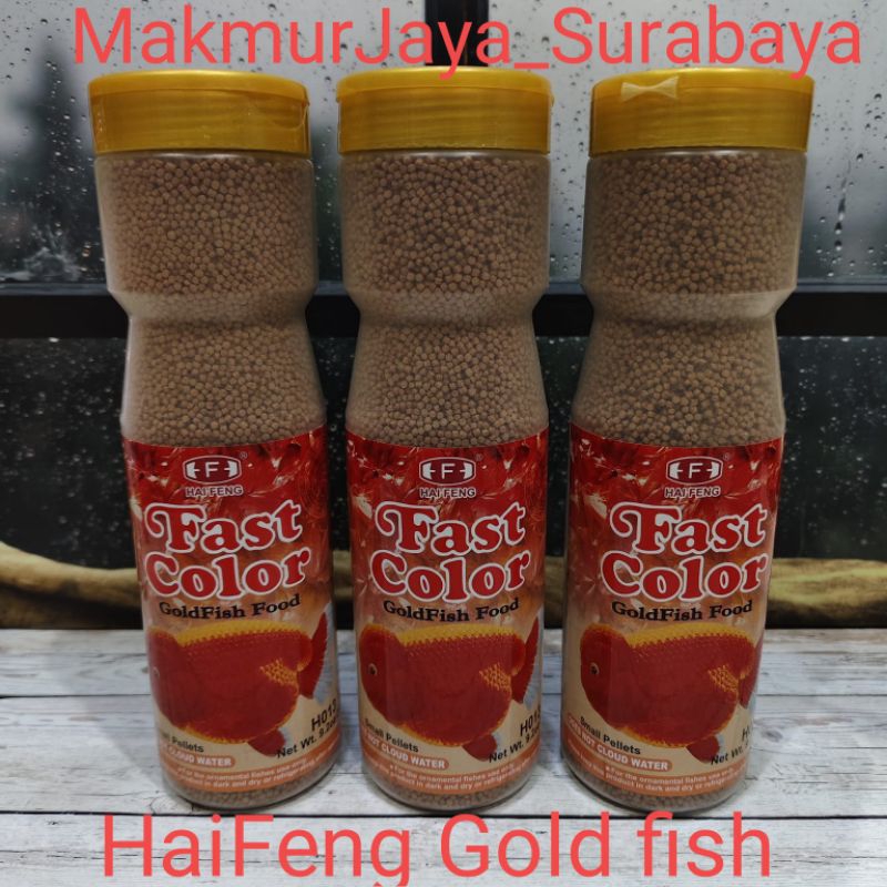 Jual HAI FENG GOLD FISH FAST COLOR S 260 GR MAKANAN IKAN HIAS MAS KOKI ...