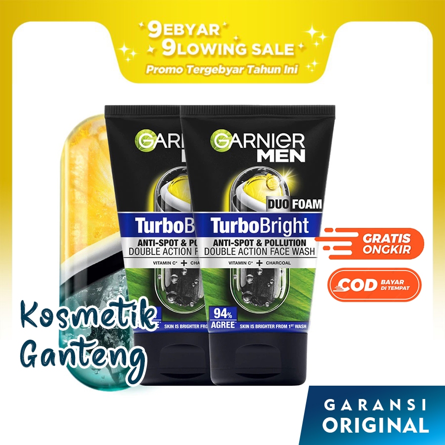 Jual (PAKET HEMAT ISI 2) Garnier Men Turbo Bright 100ml - Expired 2026/2027 | Shopee Indonesia