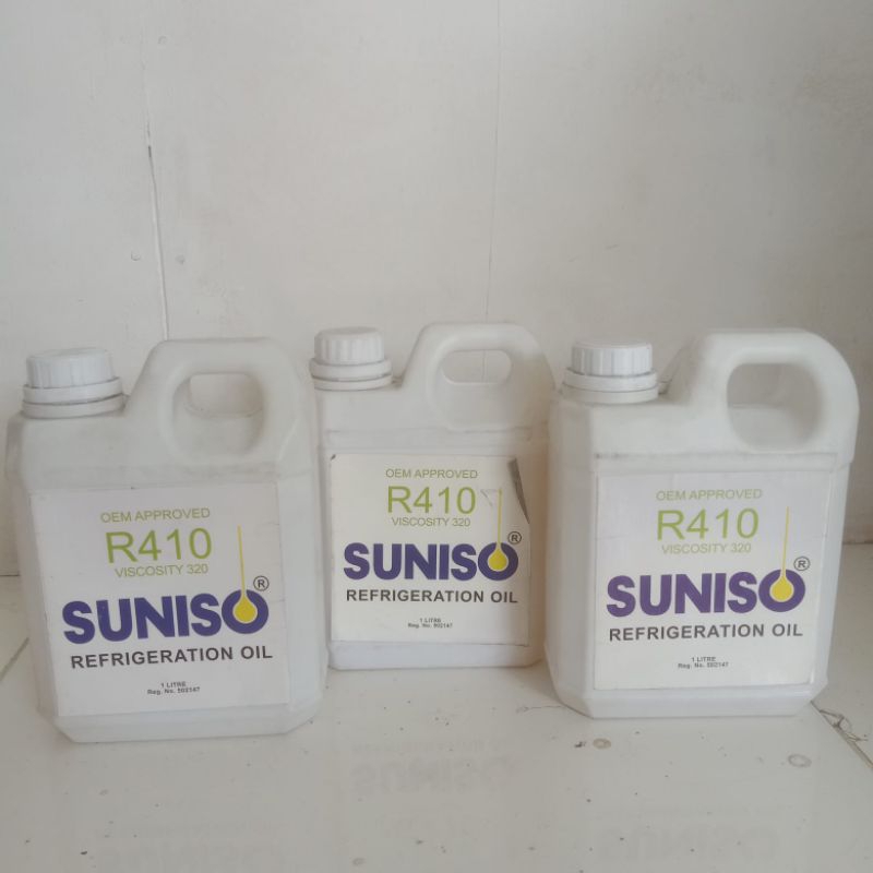 Jual oli kompresor AC R410a suniso ukuran 1 liter | Shopee Indonesia