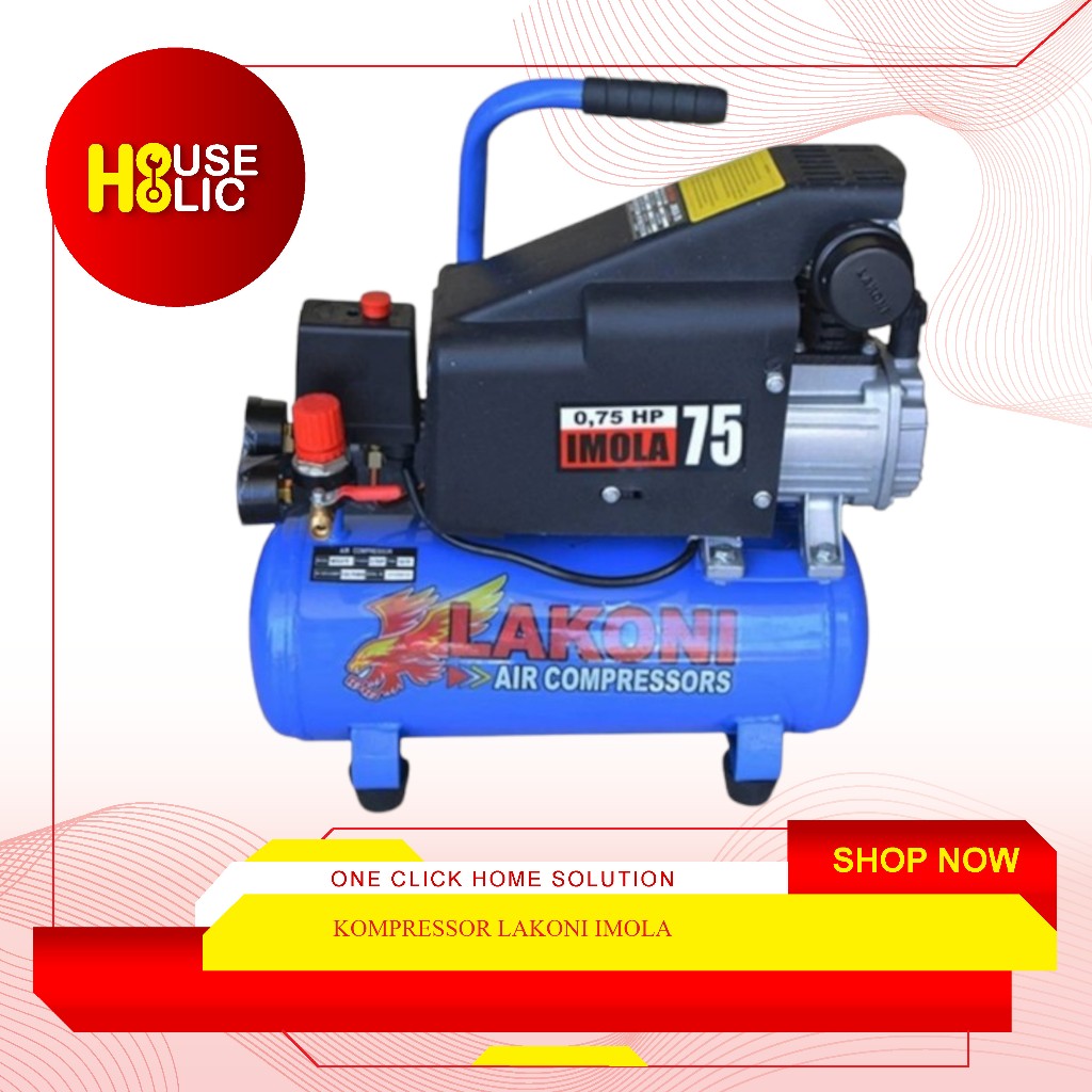 Jual Kompresor Angin Udara 3/4 HP / Imola75 Compressor / Mesin ...
