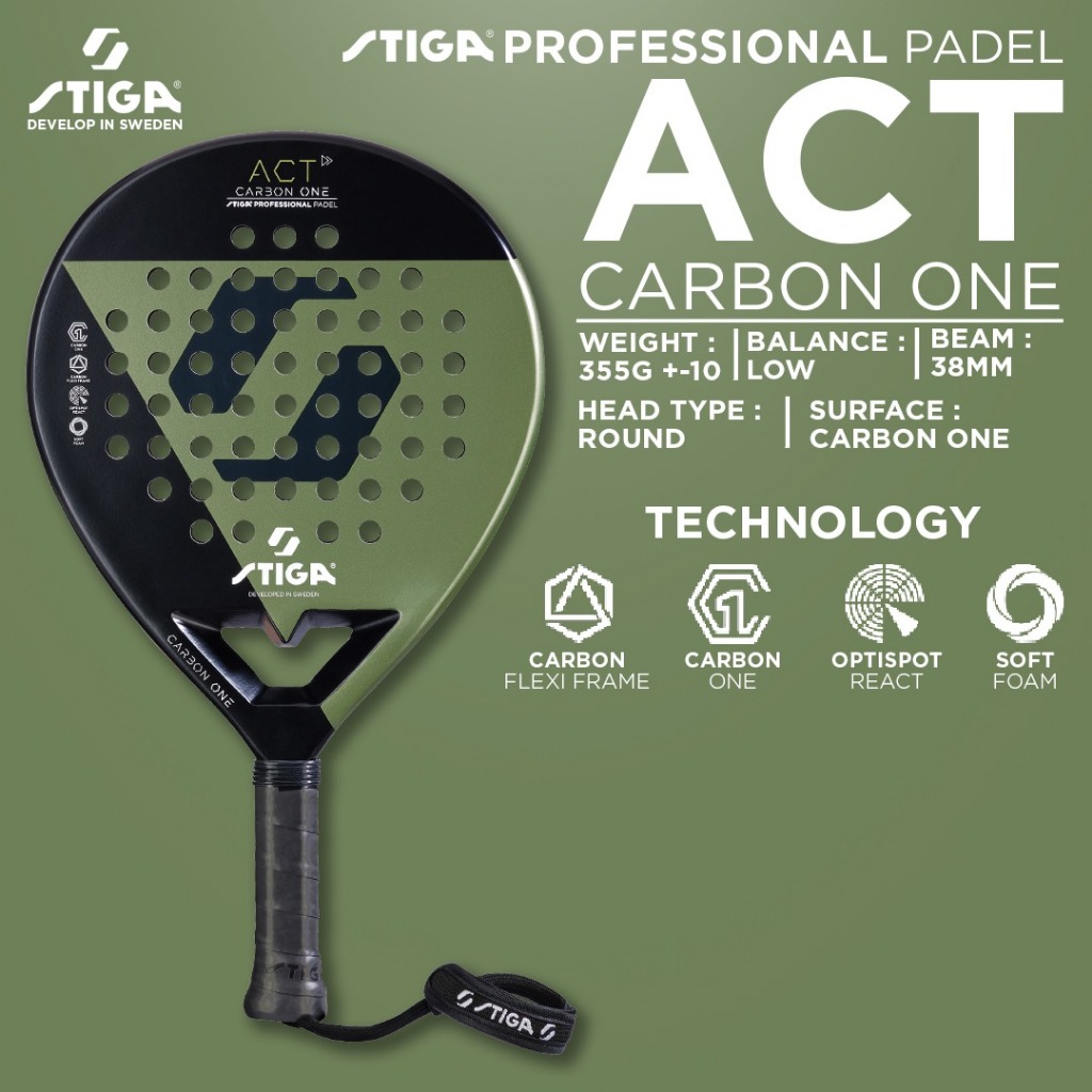 Jual Raket Padel Tenis Tennis Stiga Professional Padel ACT Carbon One ...
