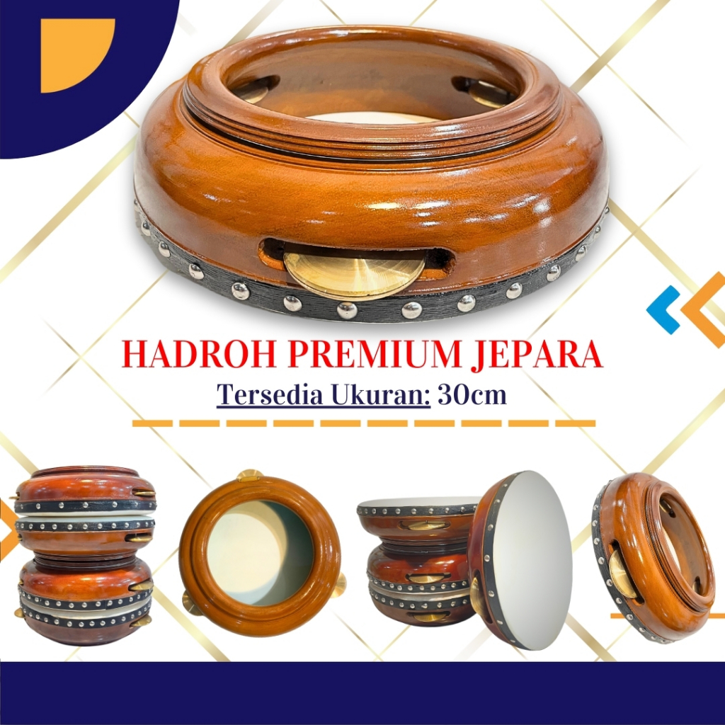 Jual Rebana Hadroh Kualitas Super Bahan Kayu Nangka 30 cm Model Jepara ...