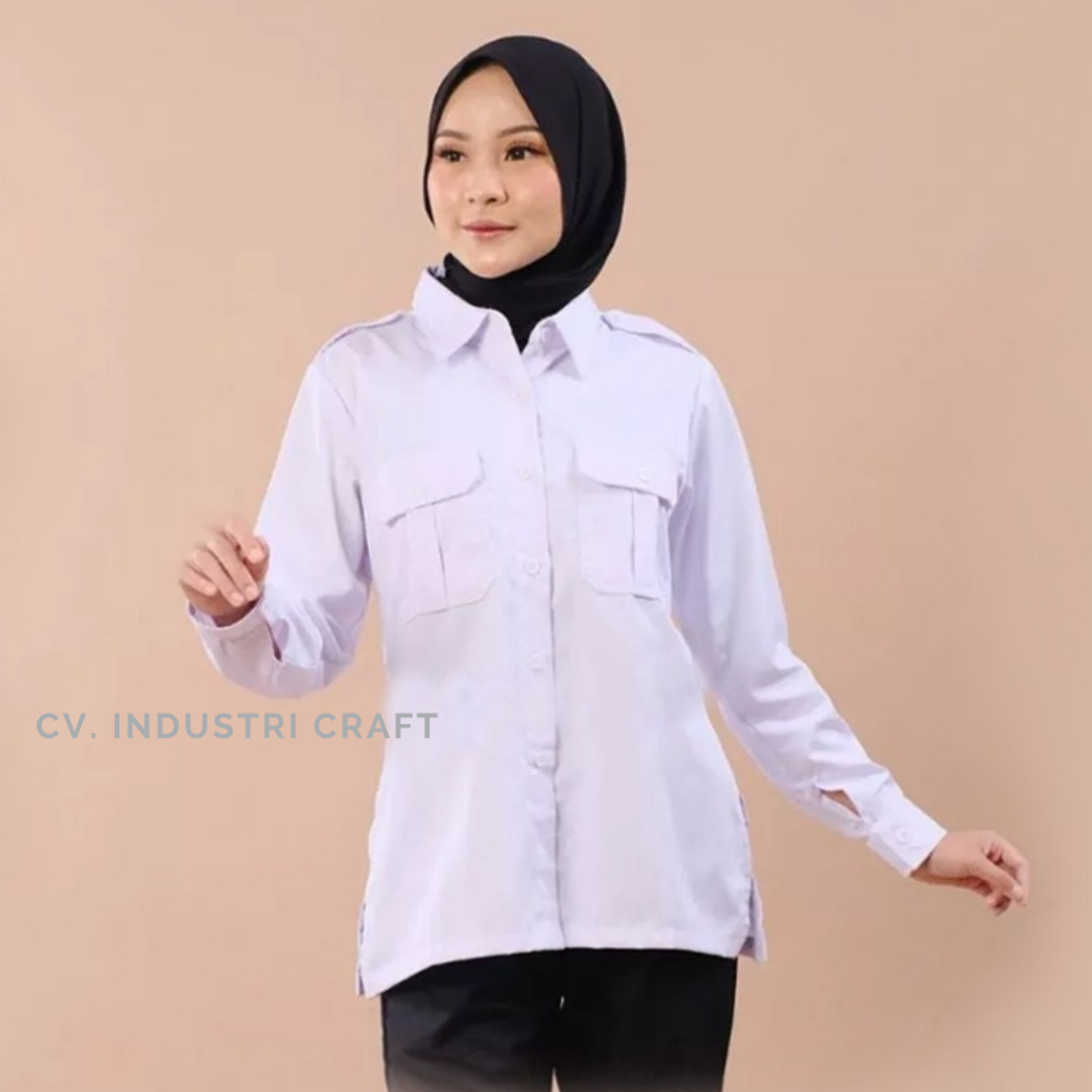 Jual Baju PDH Putih Pns Wanita Baju Pdh Wanita Putih Seragam Putih Pns ...