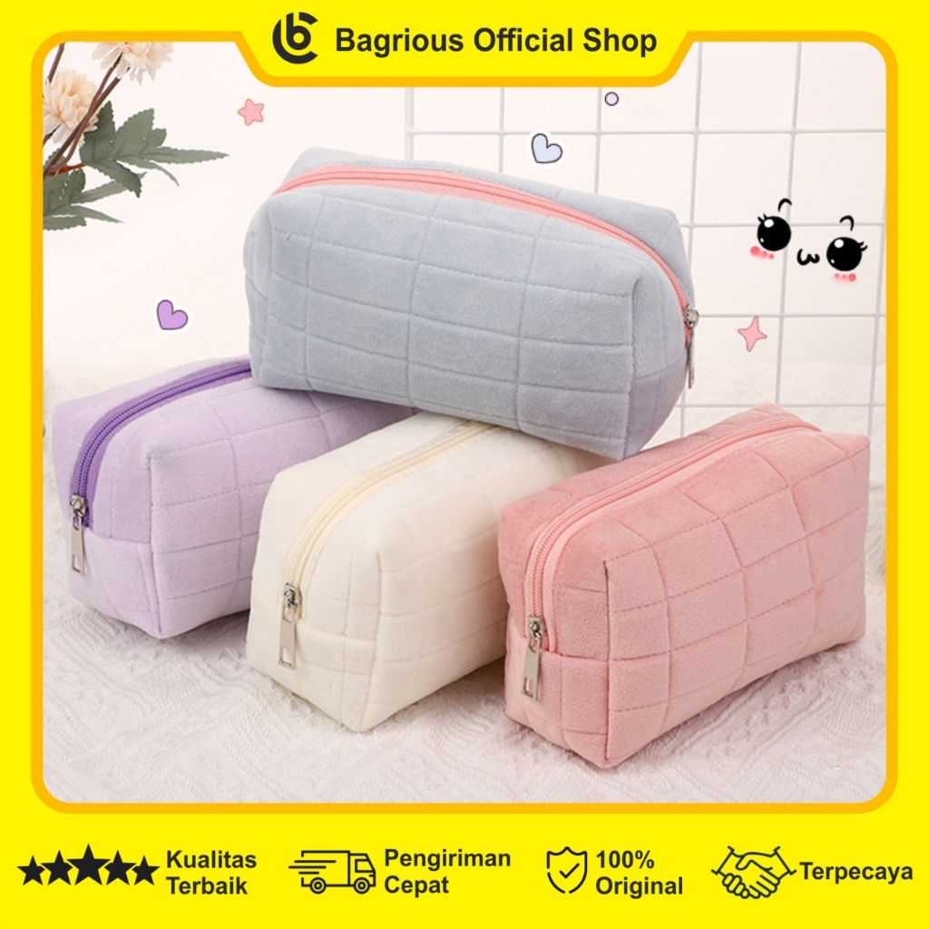 Jual Pouch Make Up Travel Tas Kosmetik Makeup Washbag Tempat Pensil Anak Perempuan Kotak Pensil ...