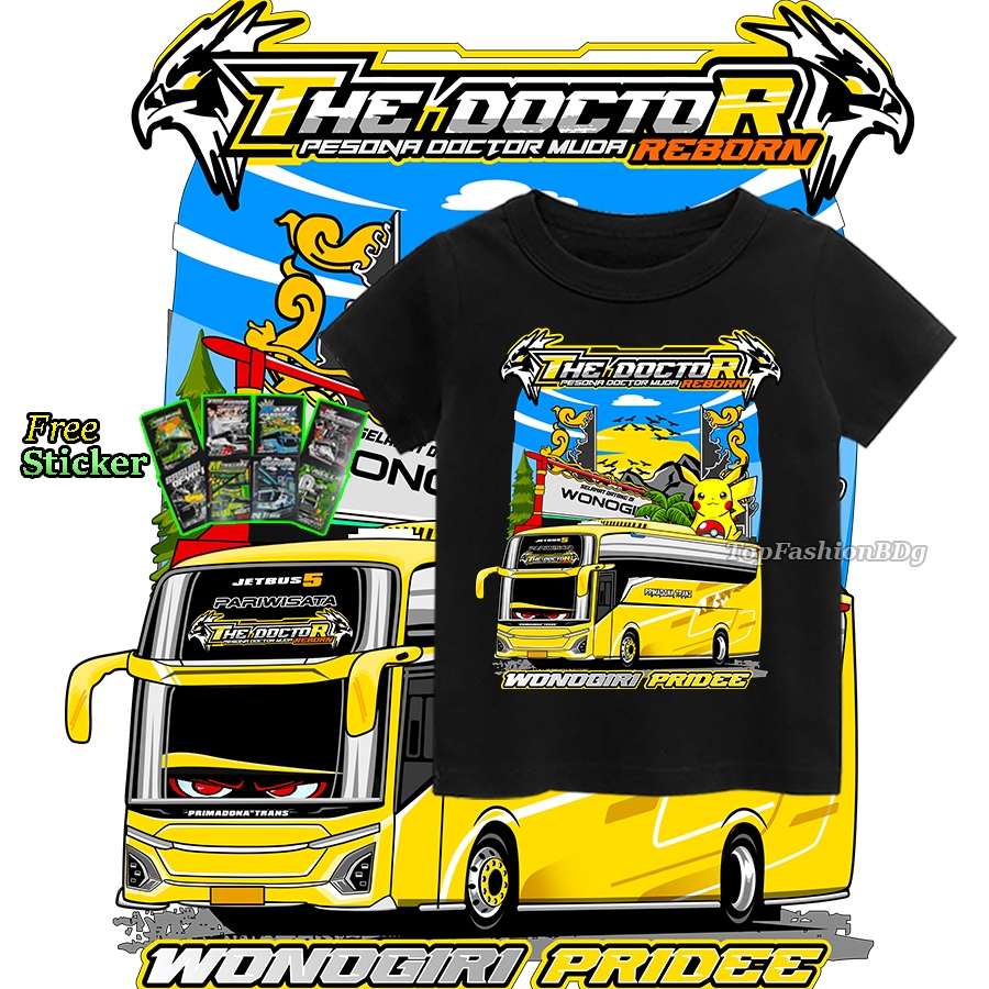 Jual Baju Anak Bus THE DOCTOR JETBUS 5 Kaos Vektor Bus Telolet Anak Laki - Laki 1-12 Tahun ...