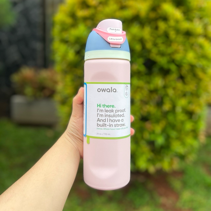 Jual tumblr owala FreeSip 24oz 32oz Tumbler Insulated Stainless Steel ...