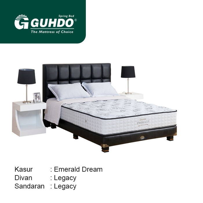 Jual SPRING BED GUHDO EMERALD DREAM / FULL BED SET / RANJANG TEMPAT ...