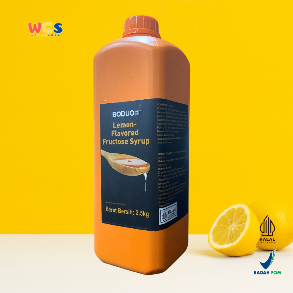 Jual BODUO Syrup Lemon-Flavored Fructose 2.5kg - Halal & BPOM untuk ...