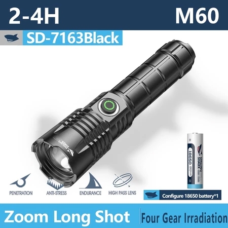 Jual Senter Smiling Shark SD7163 SmilingShark SD 7163 M60 Type-C ...