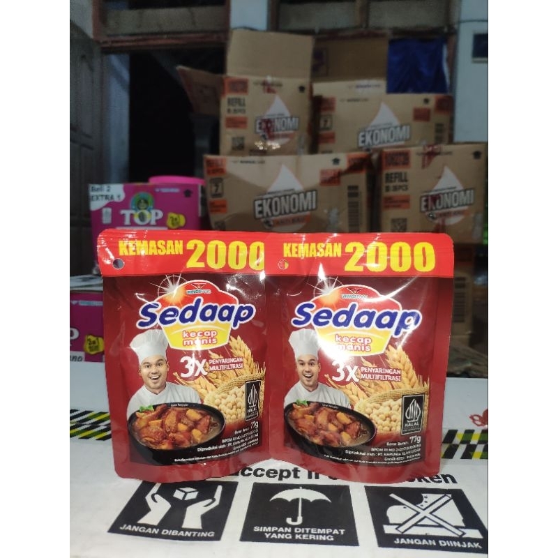 Jual Kecap Sedap Kecap Manis Kemasan 2000an 85gr (paket 5 pcs) | Shopee ...