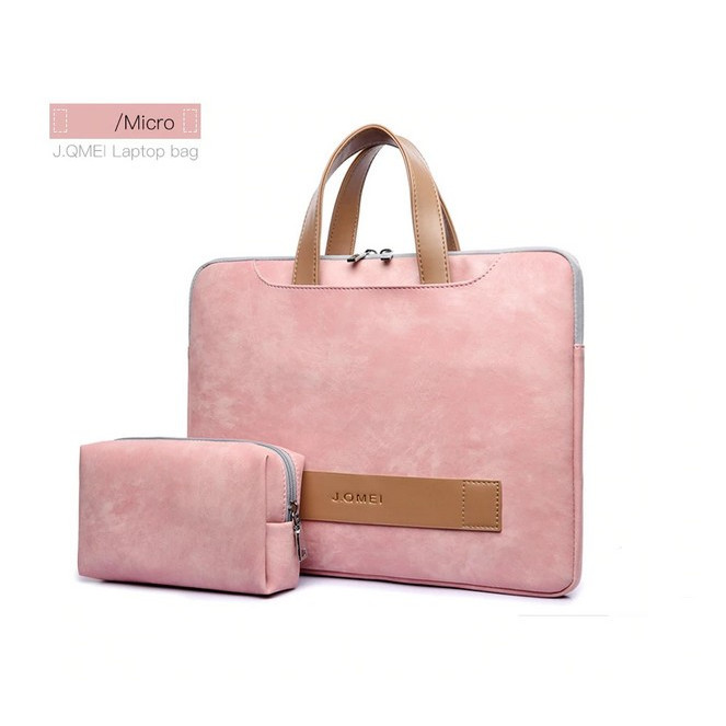Jual Macbook Pro M4 2024 14 Inch Sleeve Tas Leather Premium Pink ...