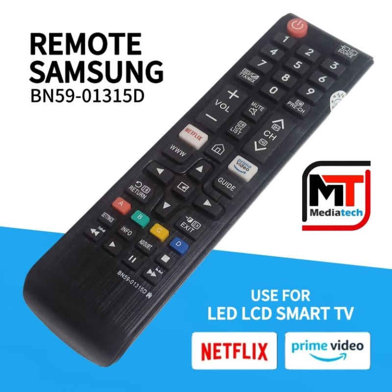 Jual REMOTE REMOT TV SAMSUNG LED LCD SMART NETFLIX BN5901315D | Shopee Indonesia