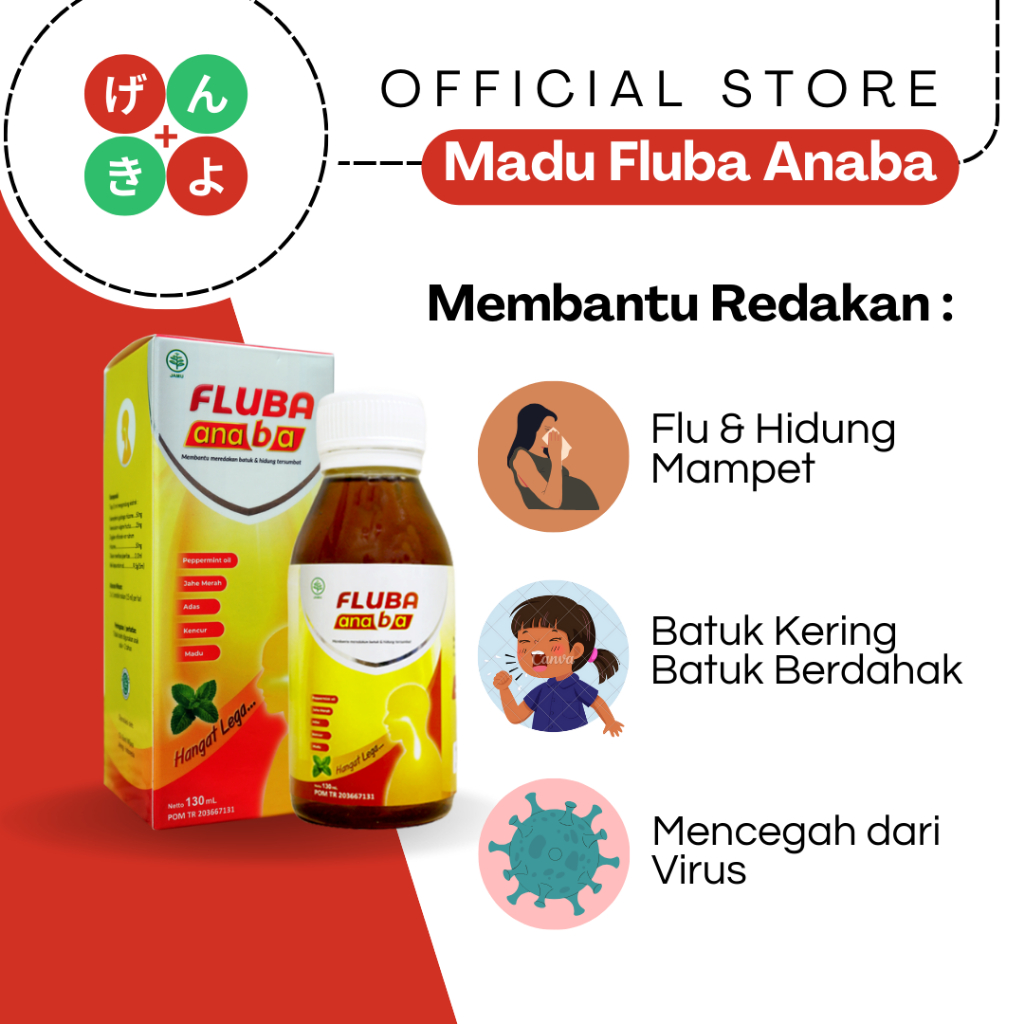 Jual Madu Fluba Anaba Original - Obat Batuk Pilek Herbal Anak & Dewasa ...