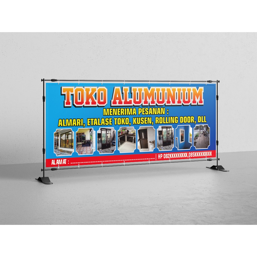 Jual BANNER SPANDUK TOKO ALUMUNIUM CUSTOM DESAIN & UKURAN / PROMOSI ...