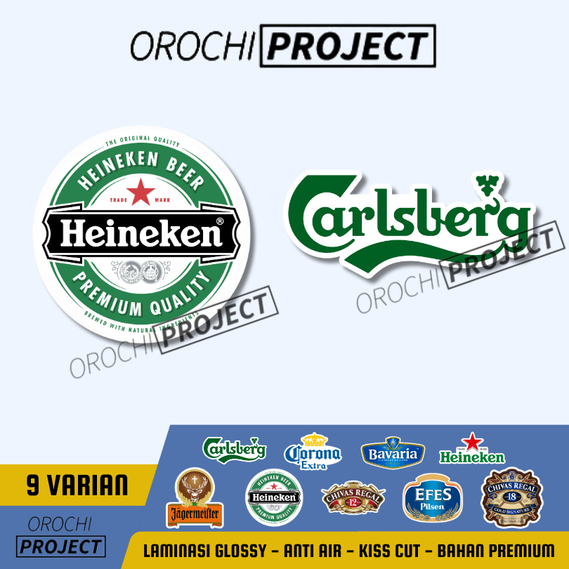 Jual OROCHI PROJECT Sticker Stiker Emblem Brand Logo BEER BIR CHIVAS ...