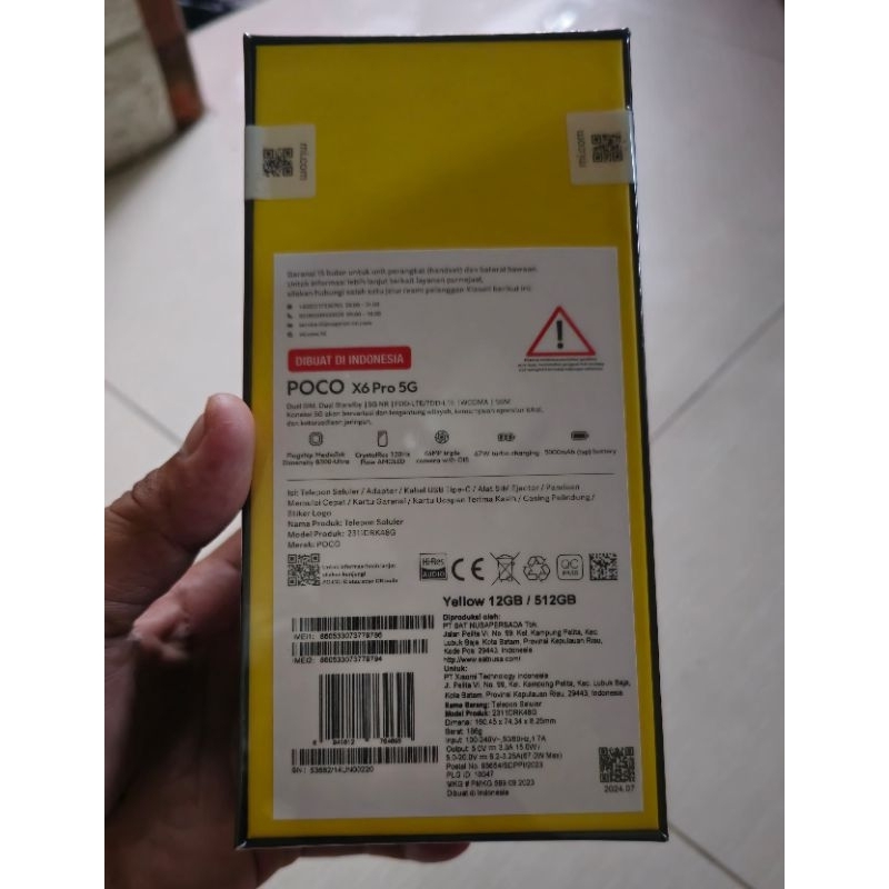 Jual Xiaomi Poco X6 Pro 5G 12/512Gb Garansi Resmi Baru Segel | Shopee Indonesia