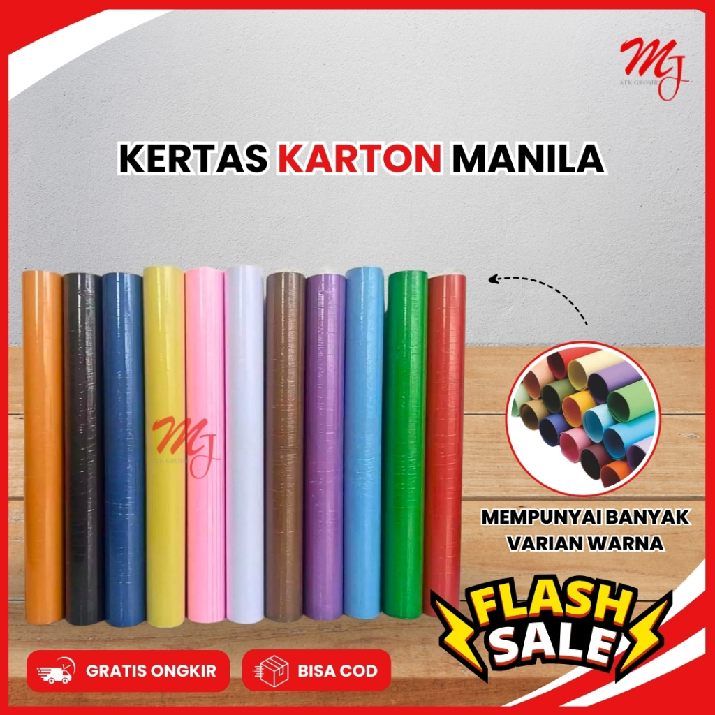 Jual (10 Lembar ) Kertas KARTON MANILA / Kertas BC / Kertas MANILA ...