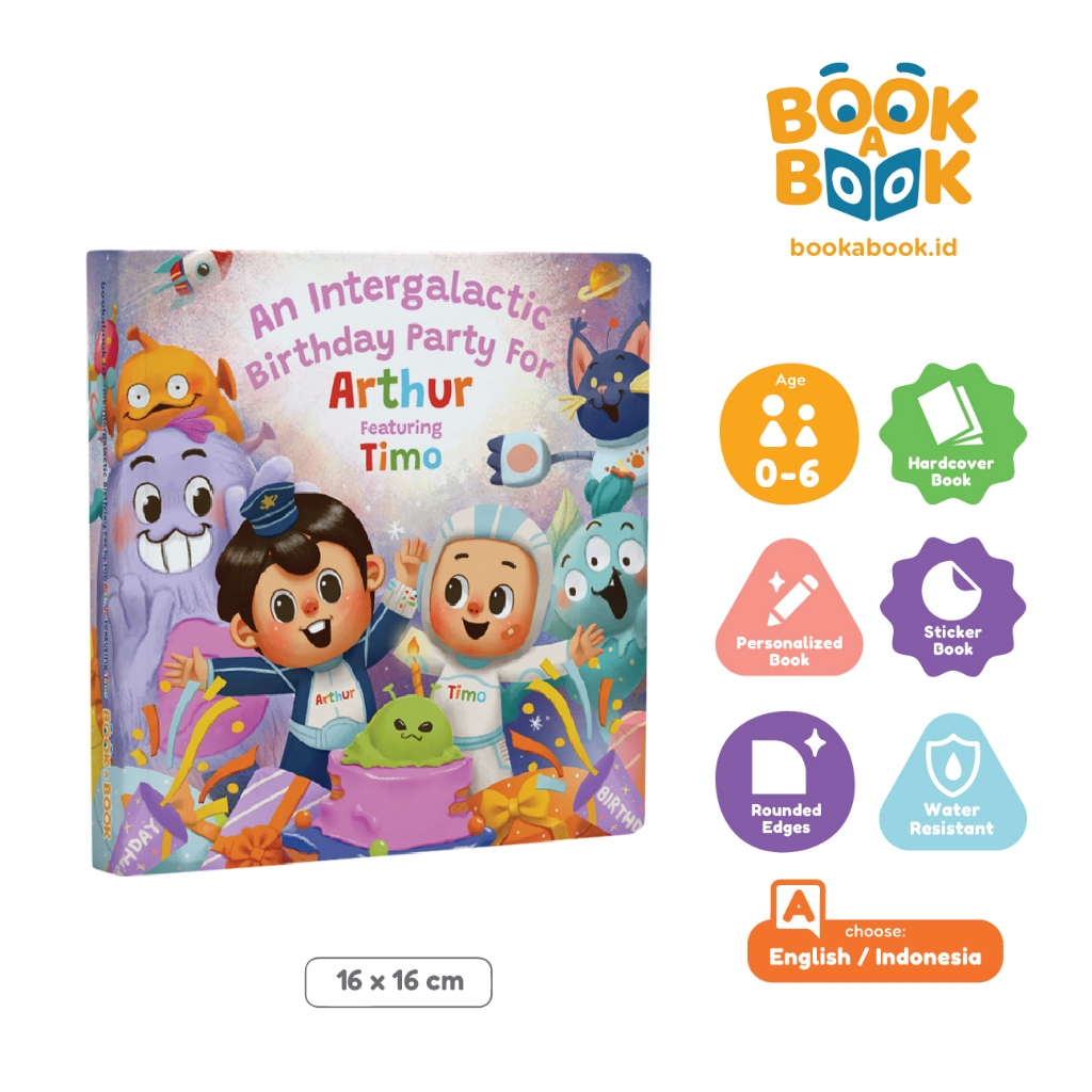 Jual Buku Anak Personalized An Intergalactic Birthday Party (With Your ...