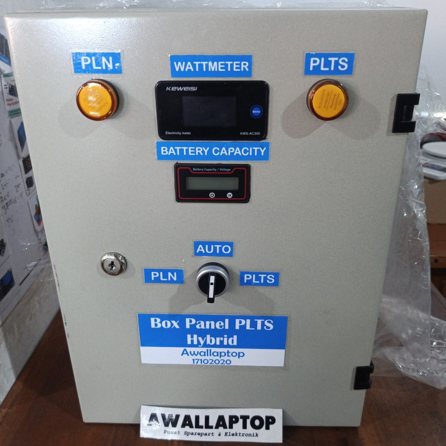 Jual box panel plts offgrid hybrid 1600w changi 12v 24v to 220v pure ...