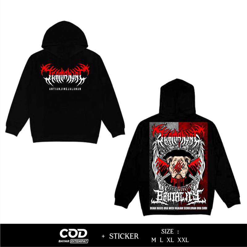 Jual Hoodie Team Anjal Brutality Anti Anjing Jalanan By Maleavenue ...