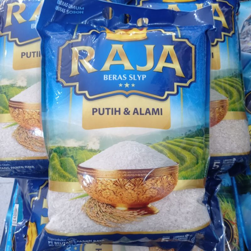 Jual Beras Raja Biru 5kg (Kemasan Baru) | Shopee Indonesia