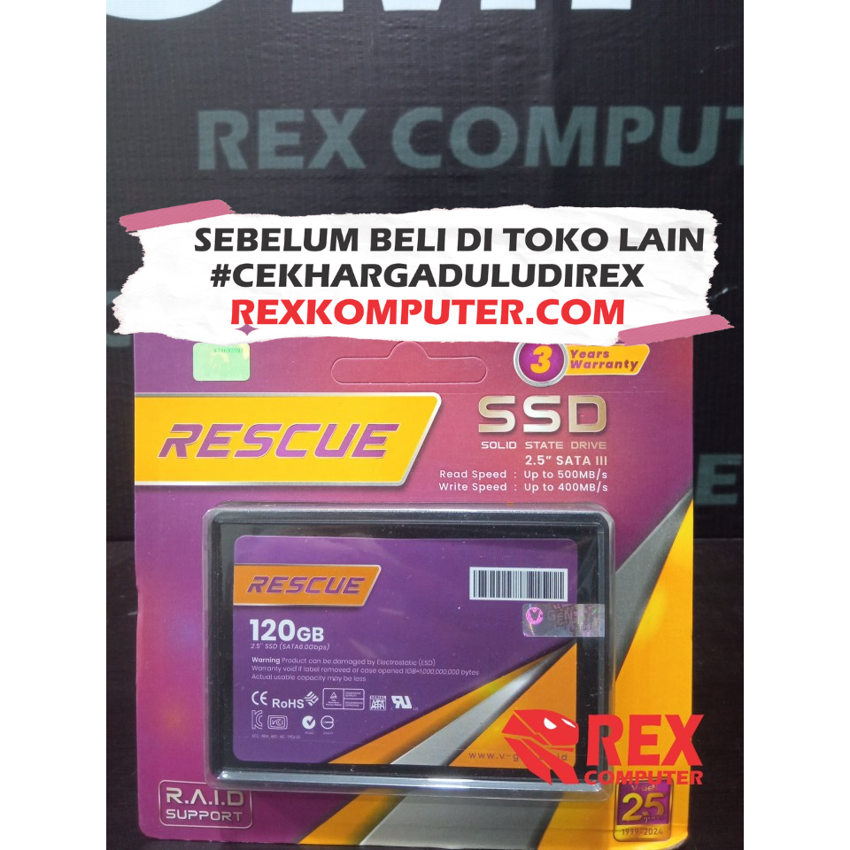 Jual SSD VGEN 120GB RESCUE | Shopee Indonesia