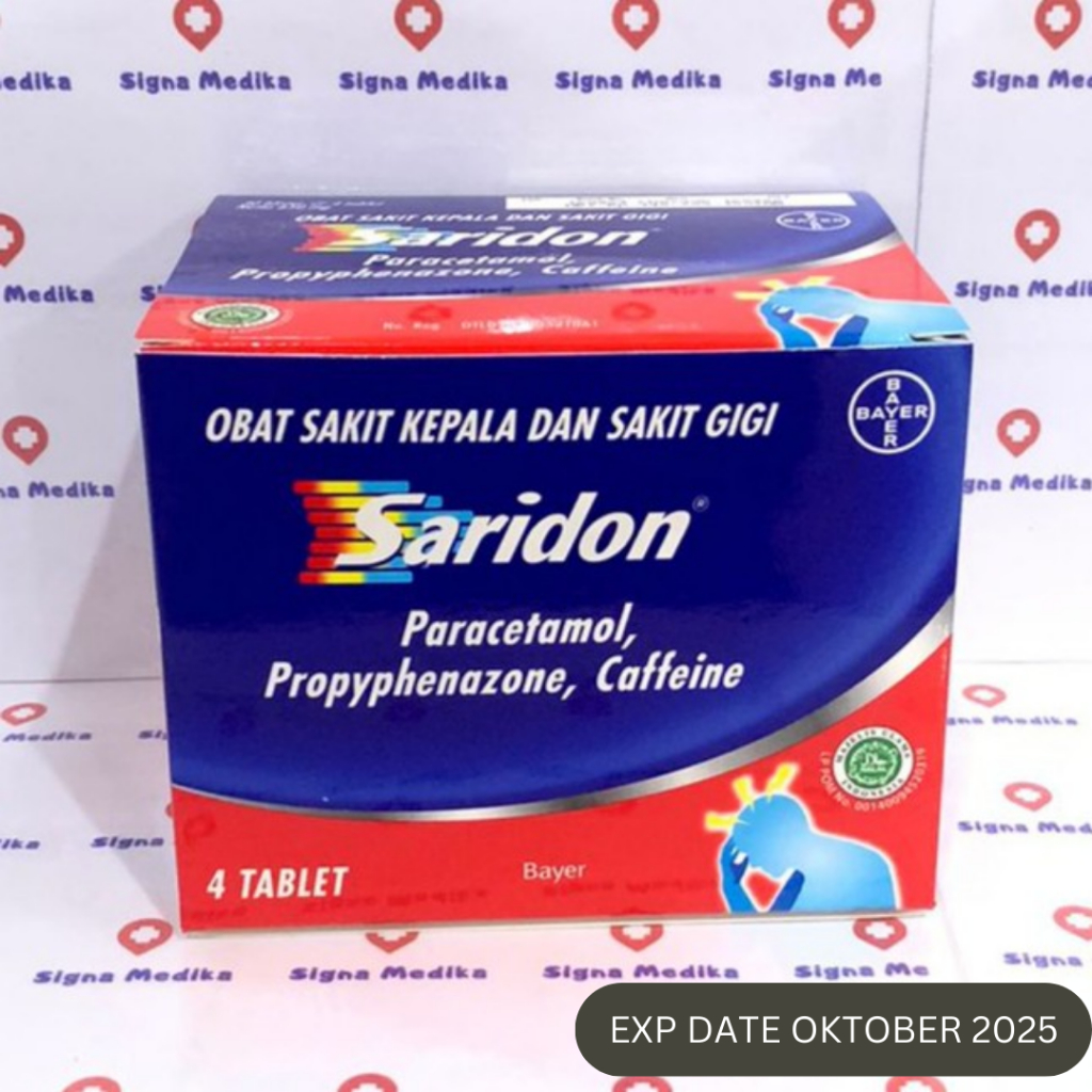 Jual Saridon Box Isi 30 Strip @4 Tablet - Obat Demam / Sakit Kepala ...
