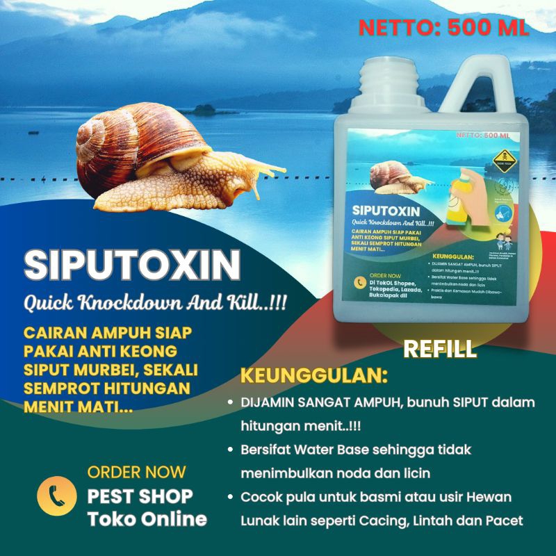 Jual Refill Siputoxin 500 ml Jerigen, Obat Basmi Siput, Lintah, Pacet ...