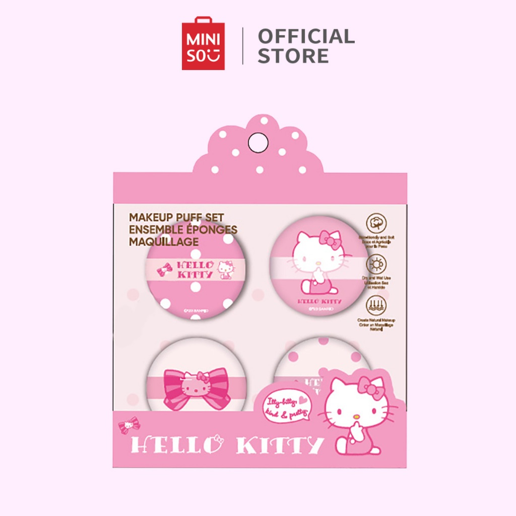 Jual Miniso x Hello Kitty Beauty Diary Series Powder Puff Bedak Tabur ...