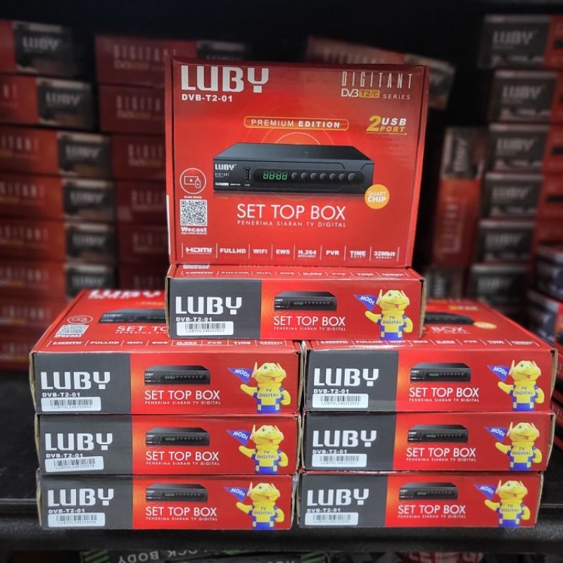 Jual Set Top Box / Stb Tv Digital Luby DVB T2-01 isi 10 pcs | Shopee Indonesia