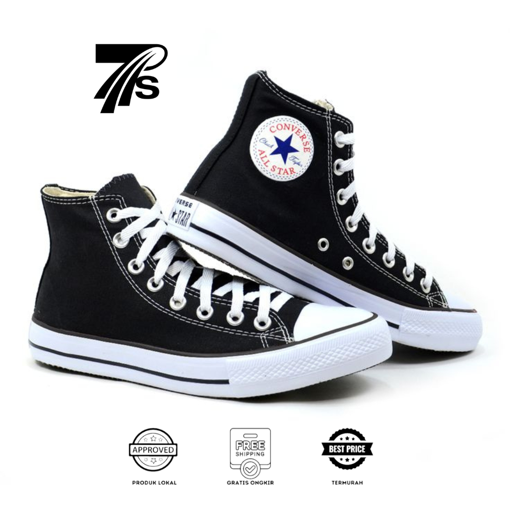 Jual Sepatu CONVERSE ALL STAR Tinggi || Sepatu Sekolah Pria Wanita ...