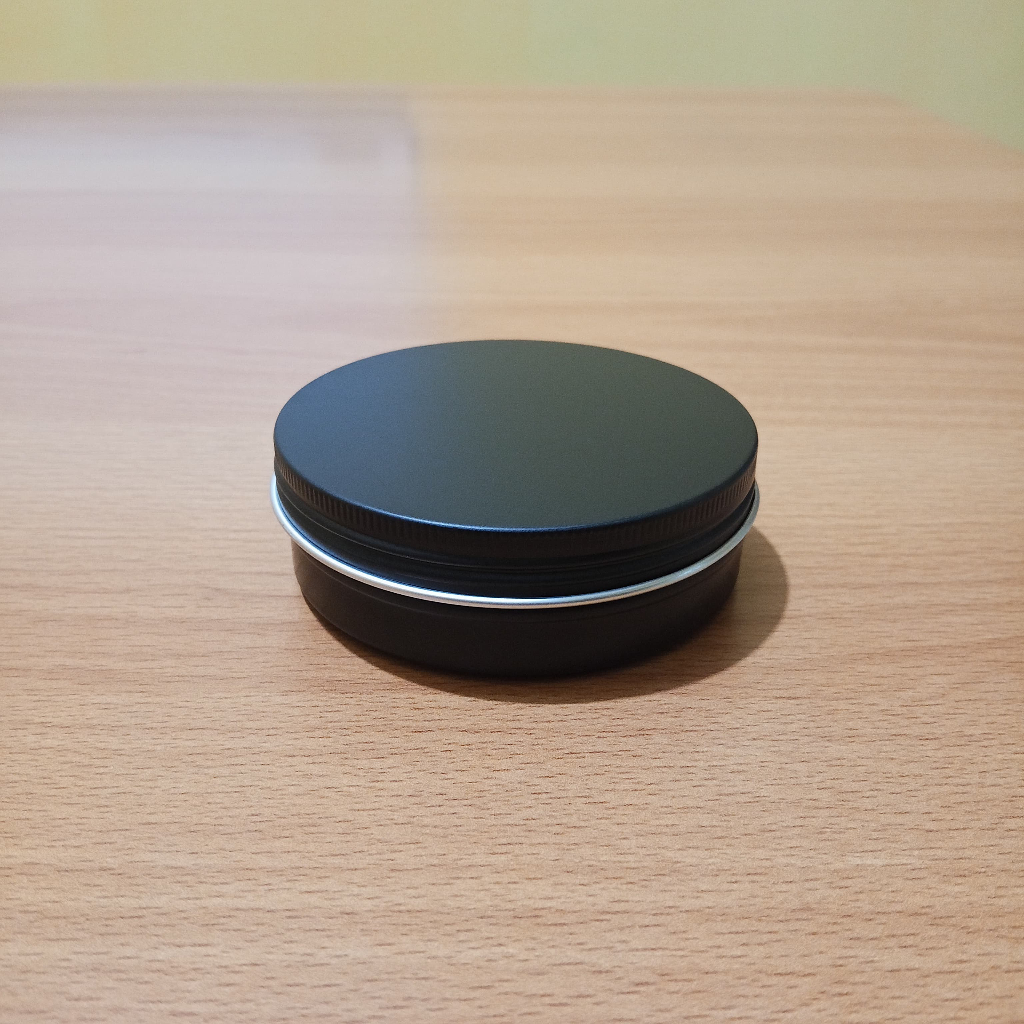 Jual pot almunium 100 gram hitam / pot pomade 100 gram / pot kaleng ...