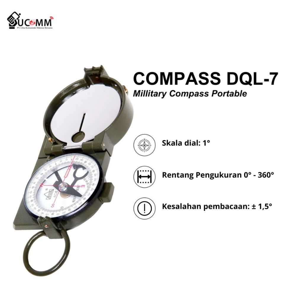 Jual DQL Kompas Geologi DQL-7 DQL7 Military Compass Harbin Alat Survey ...