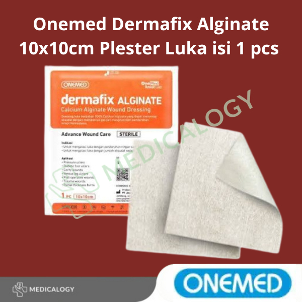 Jual Onemed Dermafix Alginate 10x10cm Plester Luka isi 1 pcs | Shopee ...