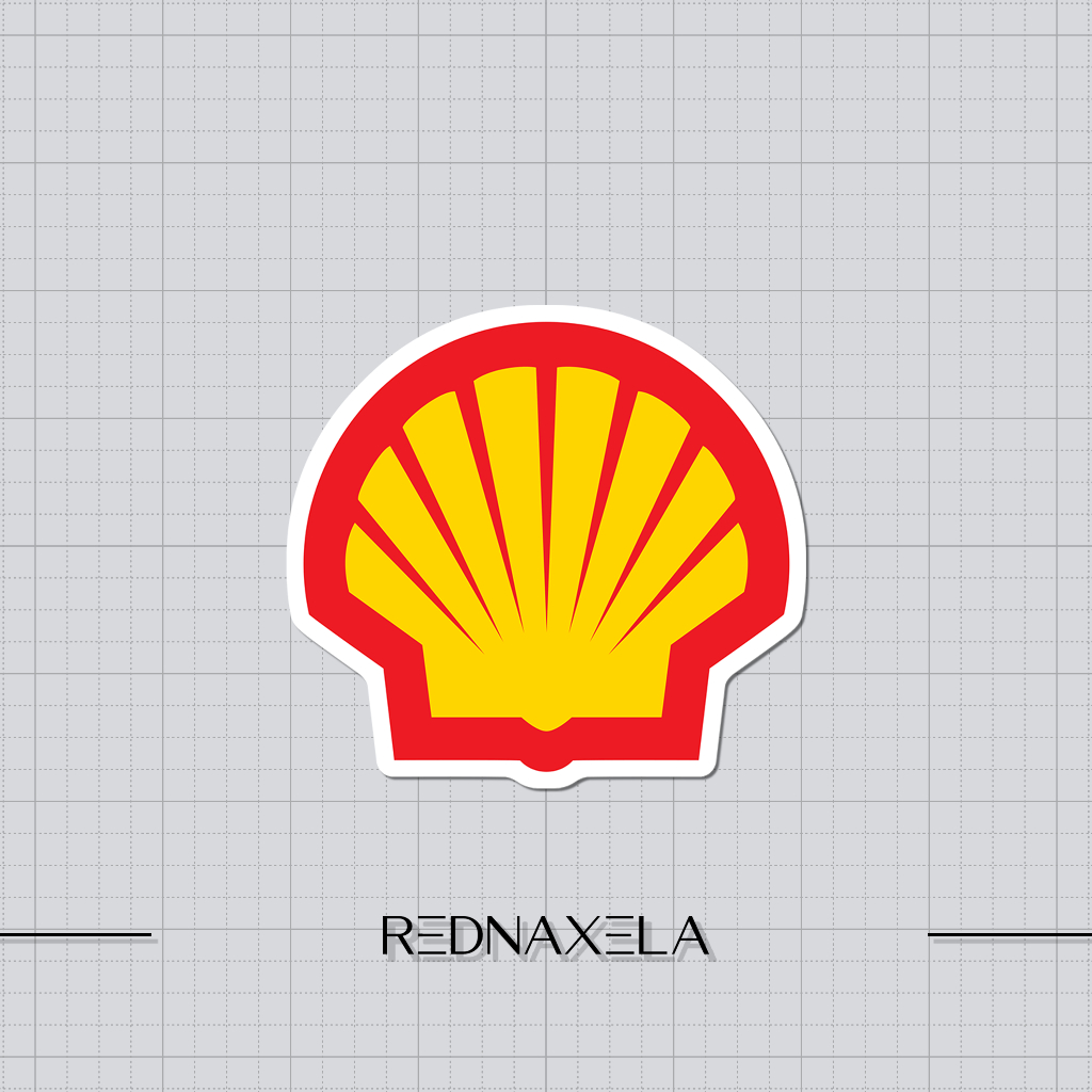 Jual Stiker Vinyl Shell - Oil Company Stiker Outdoor Waterproof Sticker ...