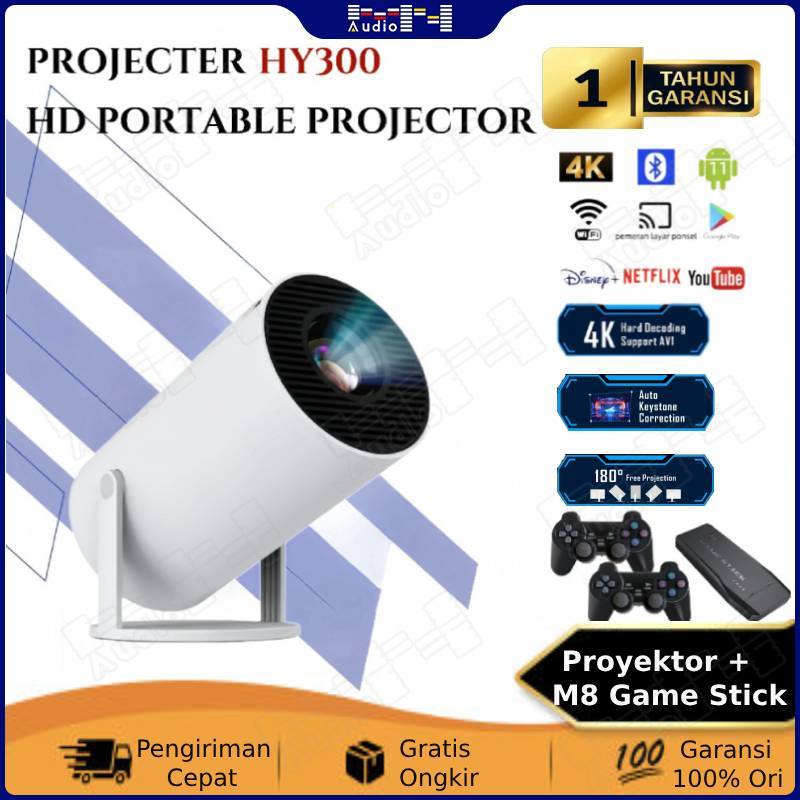 Jual Proyektor HY300 Android 11.0 Smart Box 4K Ultra HD Bluetooth ...
