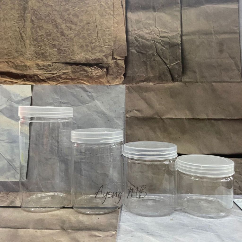 Jual TOPLES JAR PLASTIK / TABUNG JAR BULAT / TOPLES KUE | Shopee Indonesia