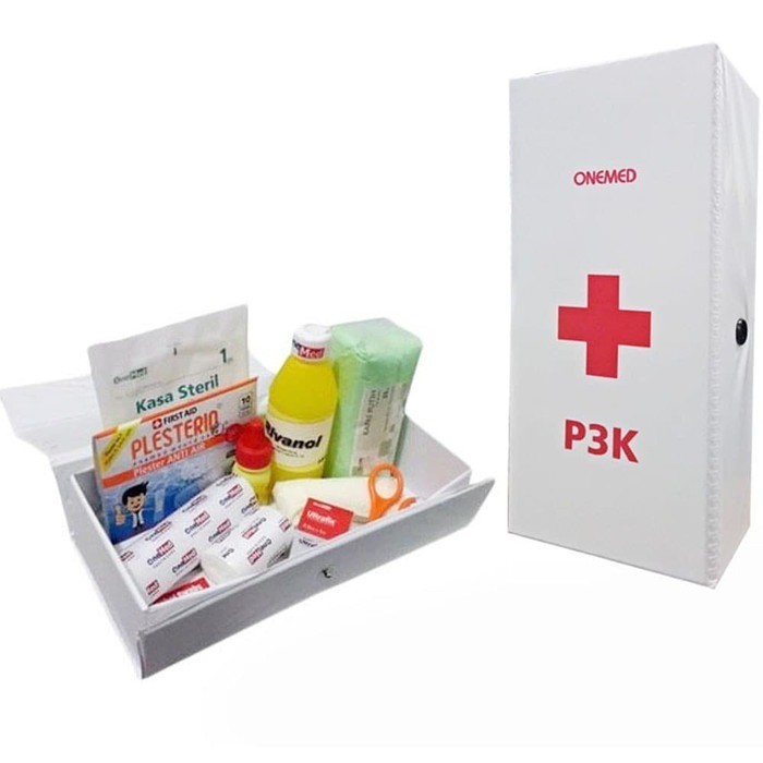 Jual Kotak P3k Plus Isi Onemed / Kotak P3k Mobil onemed | Shopee Indonesia