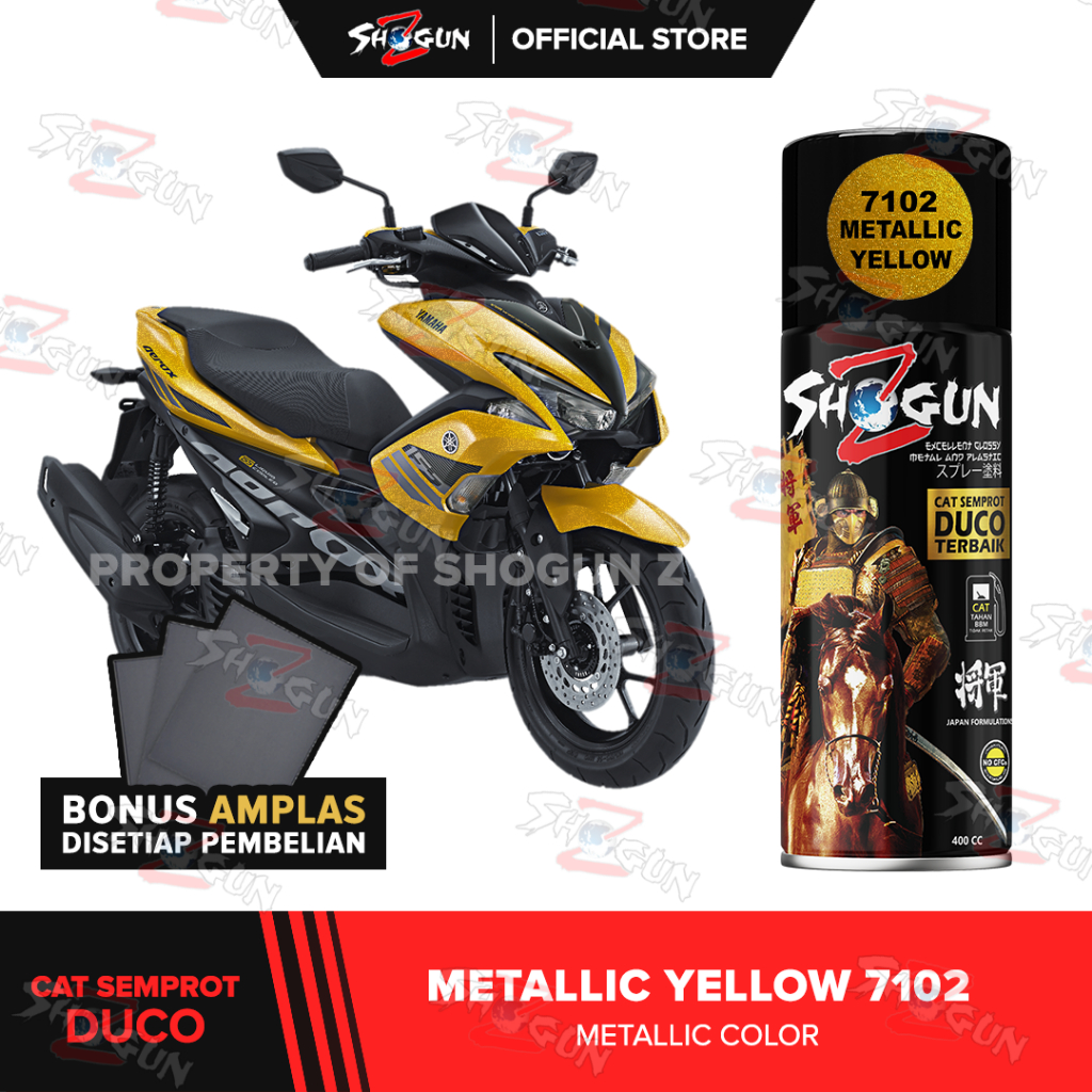 Jual Cat Semprot Motor Shogun Z Paint Kuning Metalik - METALLIC YELLOW ...