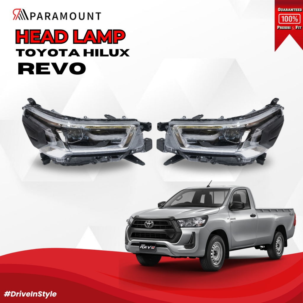 Jual Head lamp Lampu Depan Toyota Hilux Revo - Paramount Auto | Shopee ...